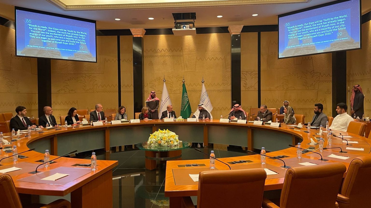 French delegation visits RCRC headquarters - Royal Commission for ...